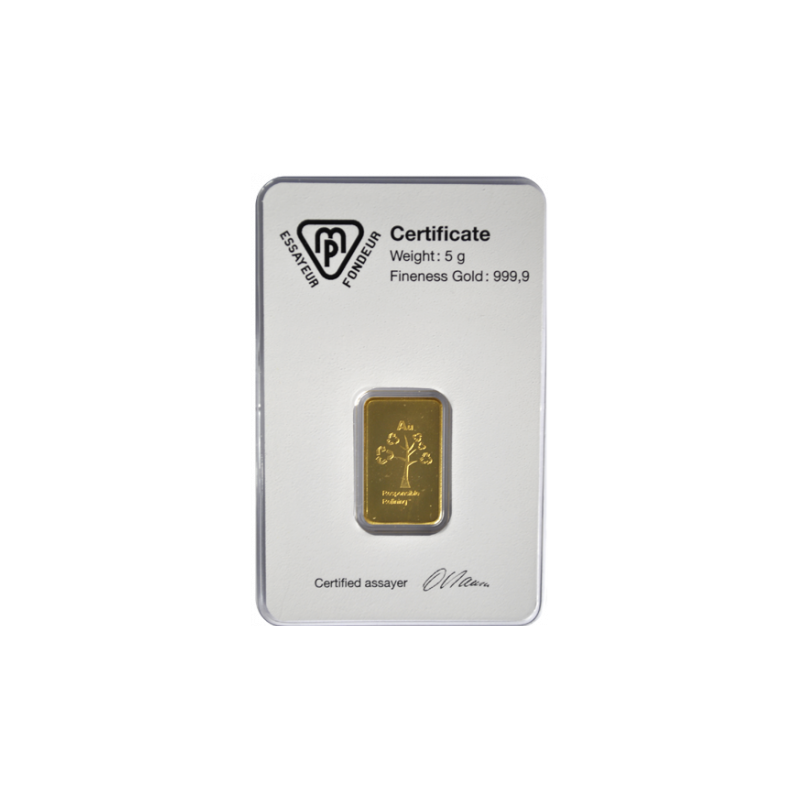 Lingotin 5g - Cours et cotation lingot d'or | Or Expertise